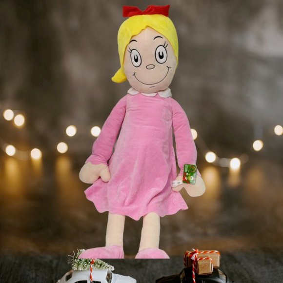 Dr. Seuss | Holiday | Cindy Lou Who 48 Inch Tall Jumbo Plush The Grinch ...